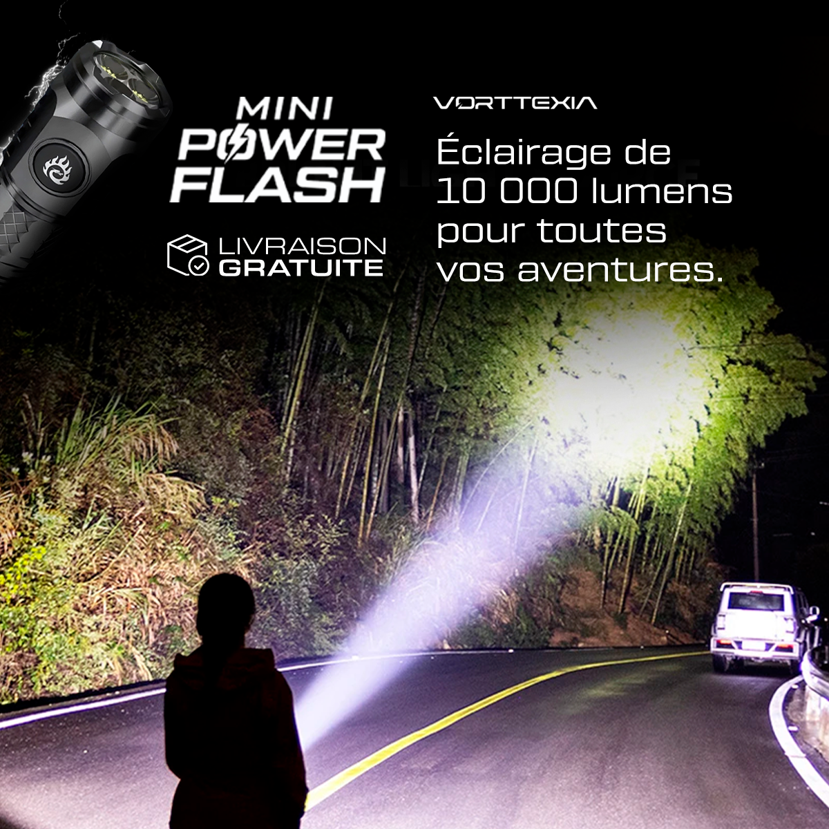 Mini Power Flash - Mini Lampe Torche Tactique Portable Indestructible ...